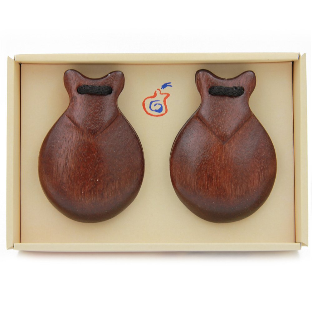 Semi-Professional Jale Spanish Flamenco Castanets Castañuelas Bubinga Caoba Made In Spain Ref#108 (5)