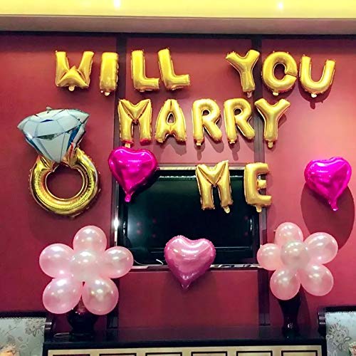 Tellpet Bachelorette Party Decorations Engagement Party Decorations, Diamond Ring Balloon, 2 pieces