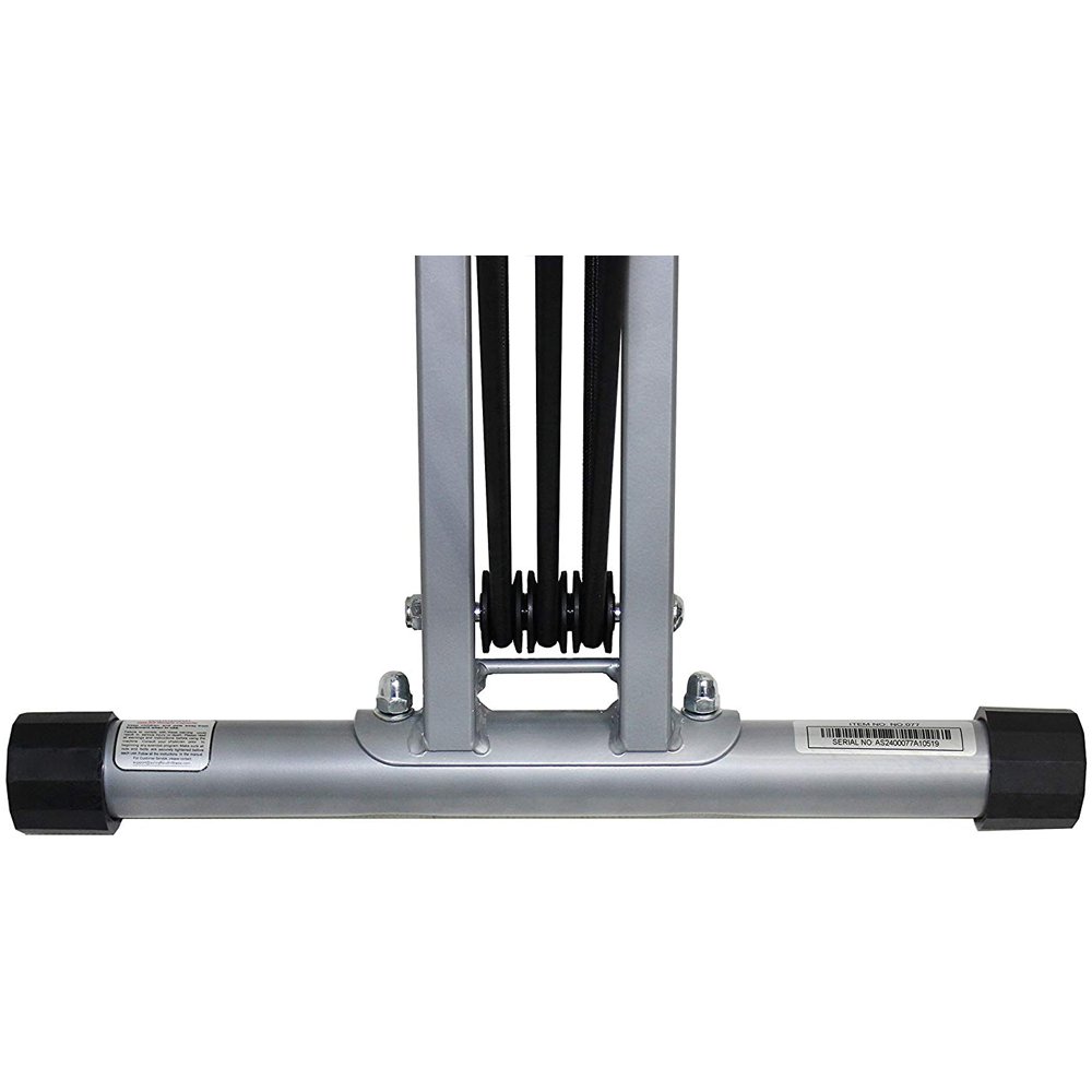 Sunny Health and Fitness Upright Squat Assist Row-N-Ride Trainer for Squat Exercise and Glutes Workout with Workout Cooling Towel