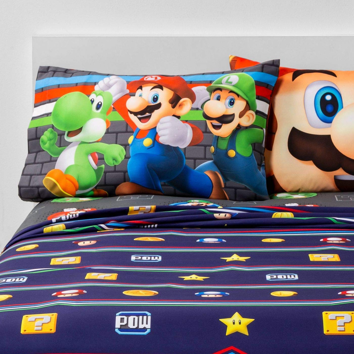 Super Mario Trifecta Fun 4-Piece Full Sheet Set