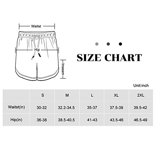 TEZO Mens 7" Gym Workout Shorts Training Bodybuilding Short Pants Zipper Pockets(NYBK L)
