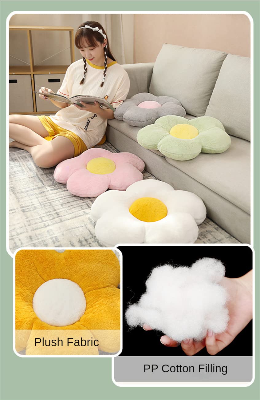 WYIKE Little Daisy Sofa Pillow Cute Flower Bay Window Cushion Sunflower Cushion Office Seat Cushion (Purple)