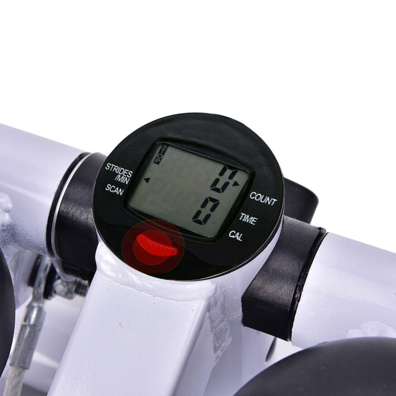 SuxiDi Mini Adjustable Stepper Air Climber Step Fitness Exercise Machine with Resistance Band and LCD Display