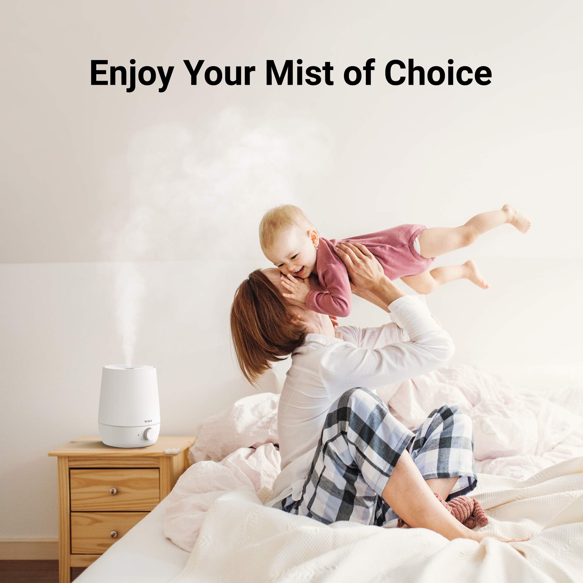 Winix L60 Ultrasonic Humidifier (White), Small