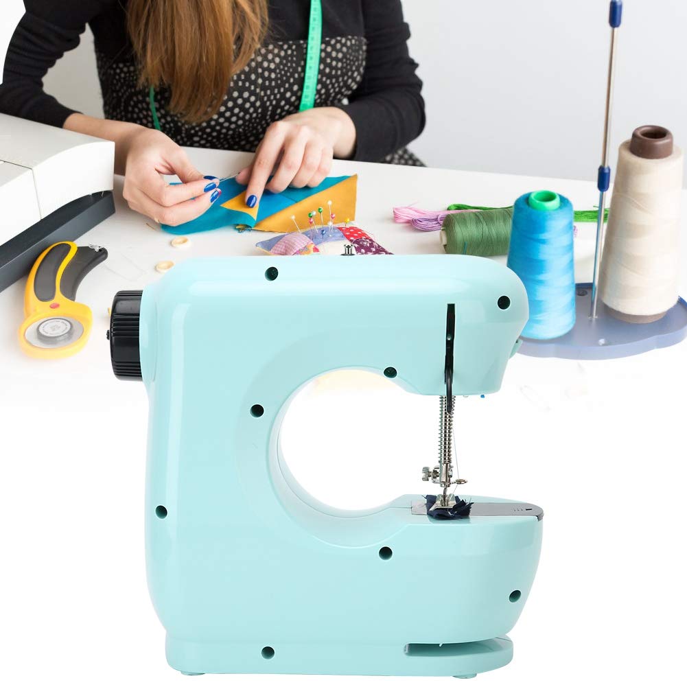 Table Sewing Machine Electric Household Mini Sewing Machine Compact Sewing Machine Portable Sewing Machine Miniature Sewing Machine (US Plug)