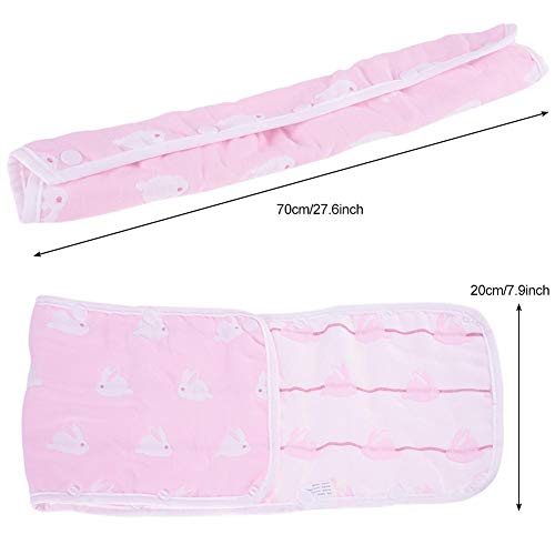 Tnfeeon Baby Stroller Handlebar Cover Universal Handle Dust Proof Sleeve Protective Cover Dismountable Pushchair Accessories for Strollers Baby Carriage Children Push Car Armrest(Pink 20 * 70)