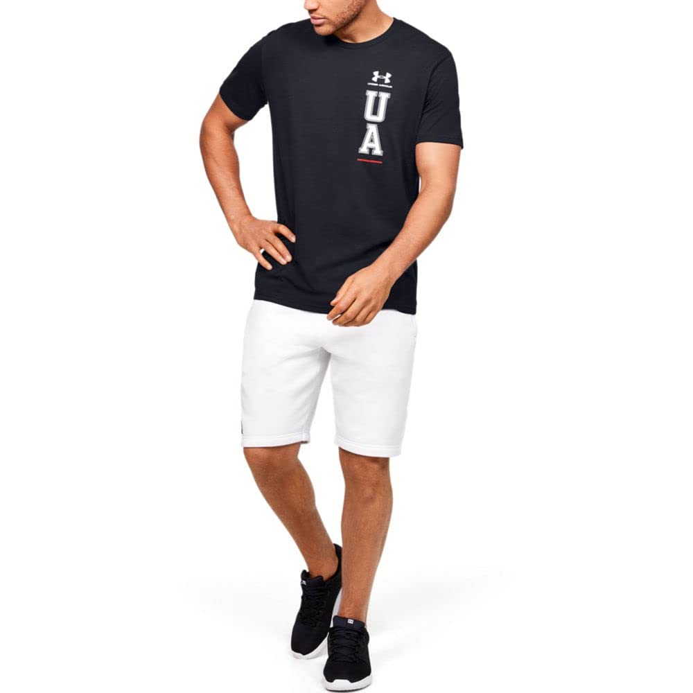 Under Armour Men's UA Vertical Left Chest Short Sleeve SM Black