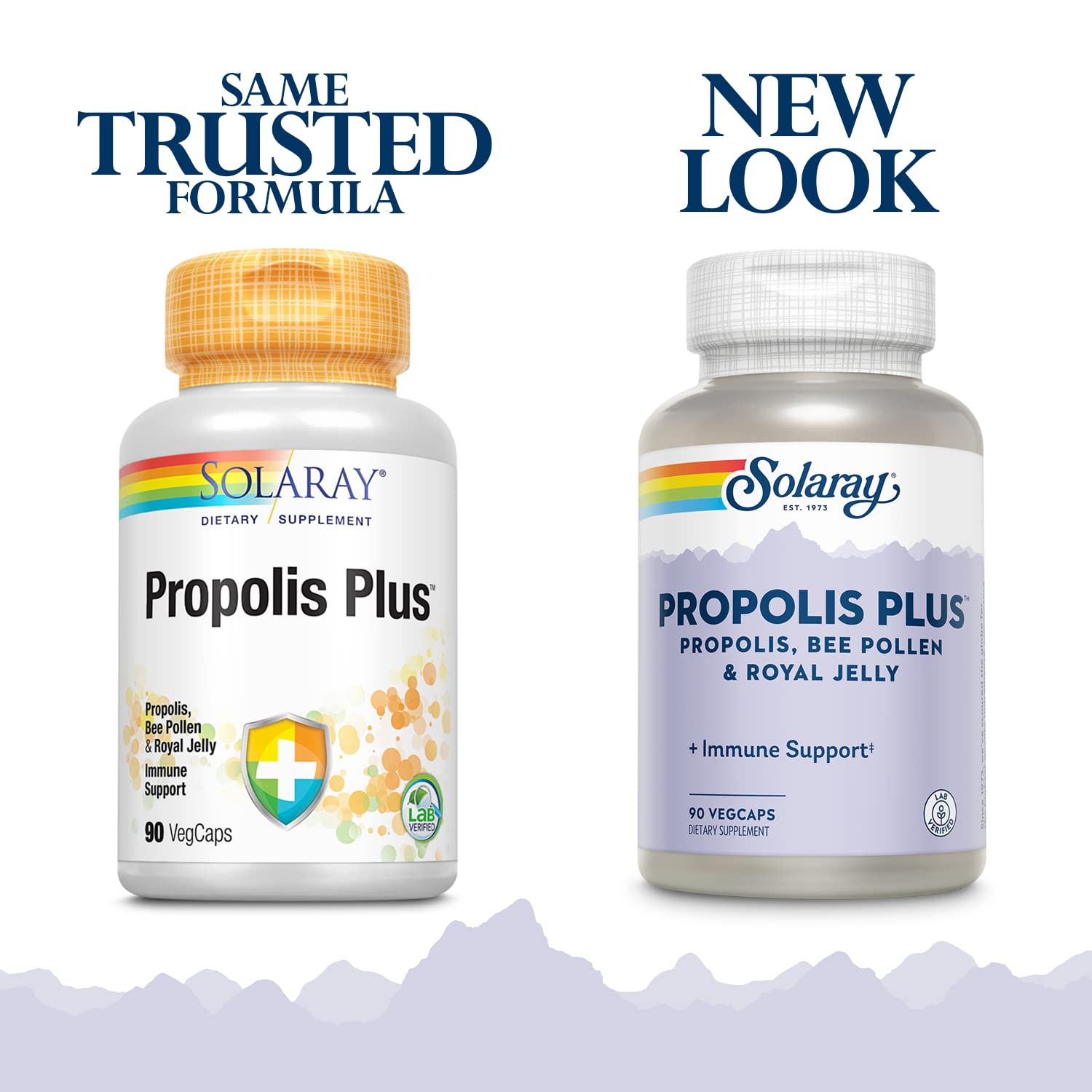 SOLARAY Propolis Plus | Healthy Immune System Support with Propolis, Bee Pollen & Royal Jelly | 90 VegCaps