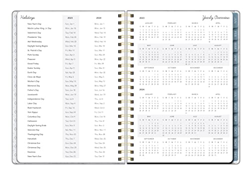 Southworth Planner (January 2023-December 2023), 8.5" x 11", Rustic Sage Oval Wreath, Premium 28#/105 gsm Paper, Large Twin Wire (91065)