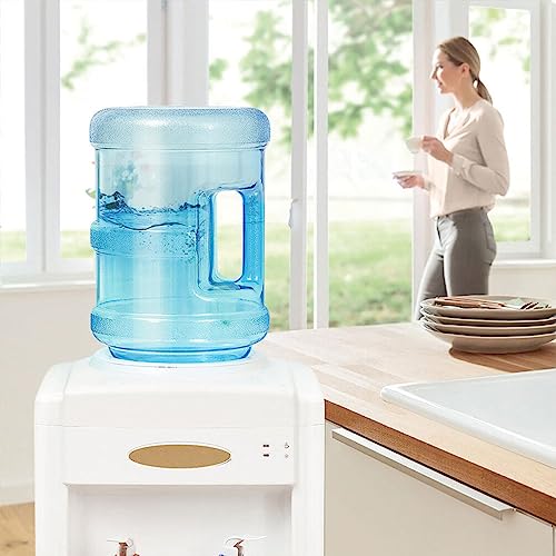 Toddmomy 5Liters Water Jug Plastic Crown Cap Reusable Water Bottle Water Storage Bucket with 2 Cap 5 Liters Water Container Camping Water Tank Barrel for Outdoor Home