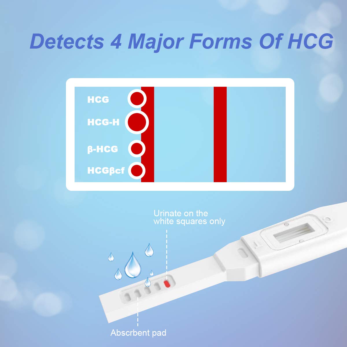 WITSUN Pregnancy Test Early 10Pack Home First Pregnancy Test Urine Fast Results HCG 99% Accurate Testing