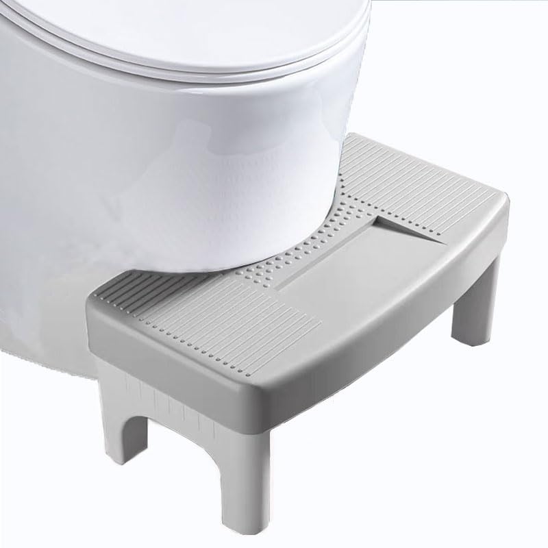 Toilet Stool Adult,Portable Plastic Toilet Poop Foot Stool for Bathroom, Potty Stool Squat Healthy Gift for Everyone