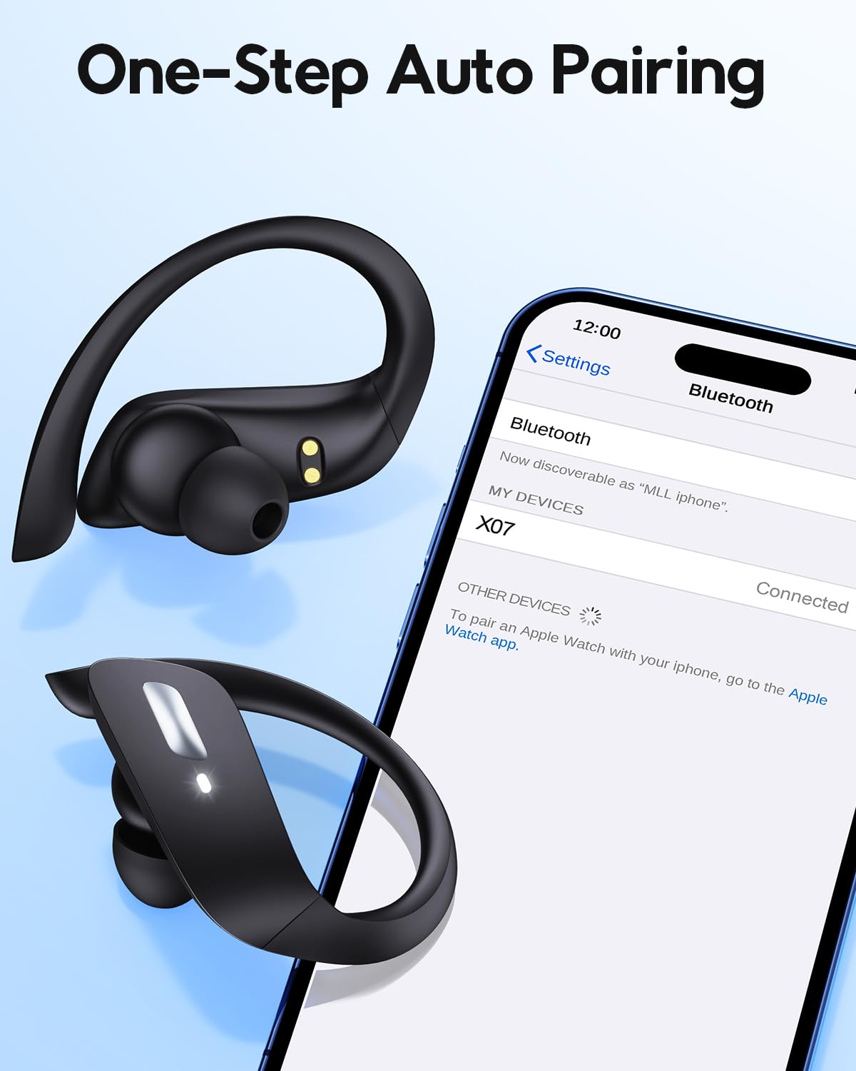 TAGRY Bluetooth Earbuds with 80Hrs Playtime, IPX7 Waterproof, Microphone - For Sport, Running, Phone, PC