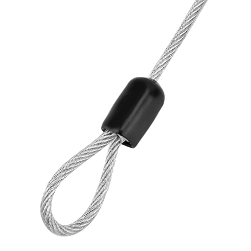 Security Lock, Exquisite Appearance Cable Bicycle Lock, Practical Autocycle for Bicycle Cycling Office Factory Scooter Bike Parking Lot Home Motorcycle (Silver)