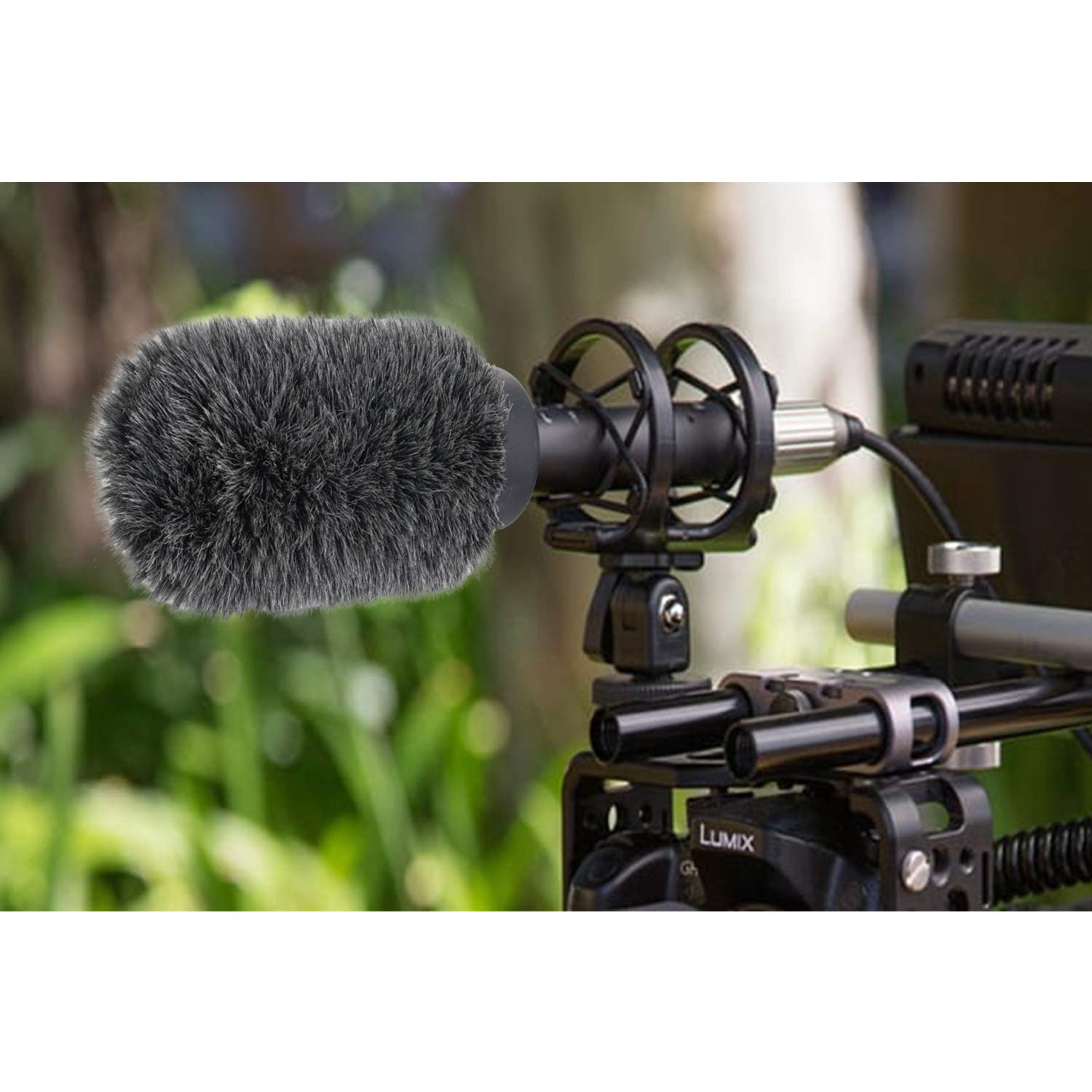YOUSHARES Deadcat Wind Muff for Rode NTG4,MKE 600 Shotgun Microphones, Audio-Technica AT875R Shotgun Microphones, Windscreen Up to 4.7" Long