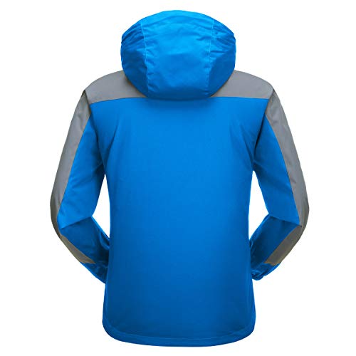 TOMSHOO Waterproof Jackets for Men Women Lightweight with Hood, Rain Jacket for Outdoor Ski Snow Mountain Cycling