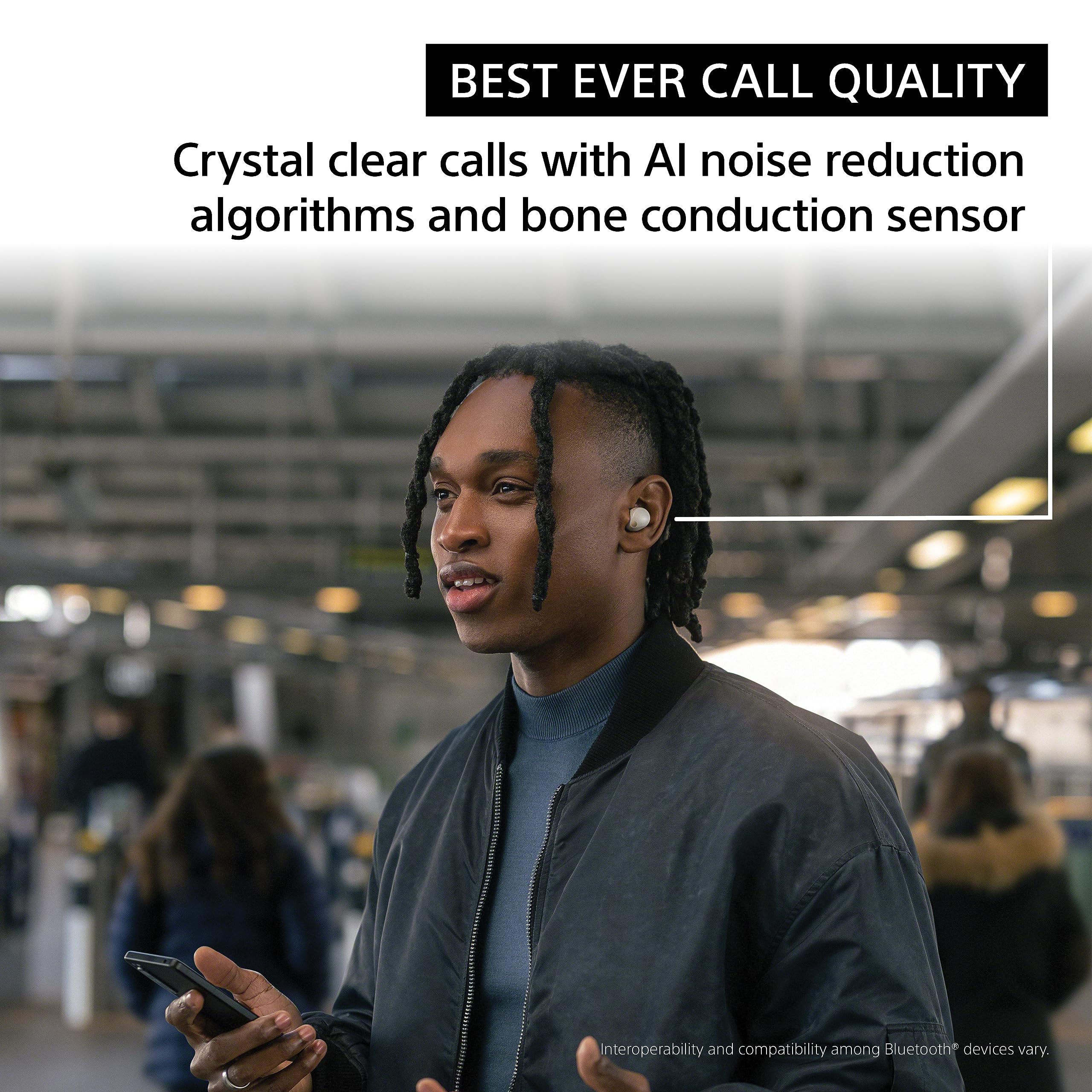 Sony WF-1000XM5-SILVER Wireless Noise Canceling High-Res Earbuds with an Additional 2 Year Coverage (2023)(USED)
