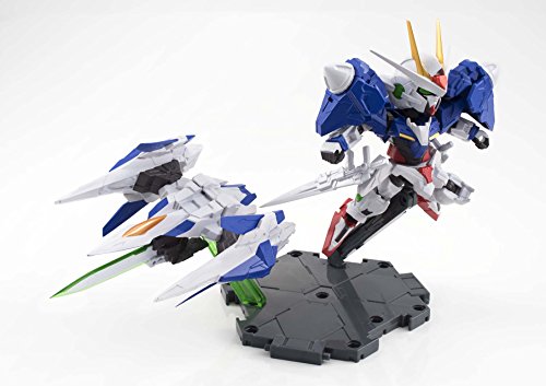 TAMASHII NATIONS Bandai Nxedge Style 00 Gundam and 00 Raiser 00 Gundam Action Figure