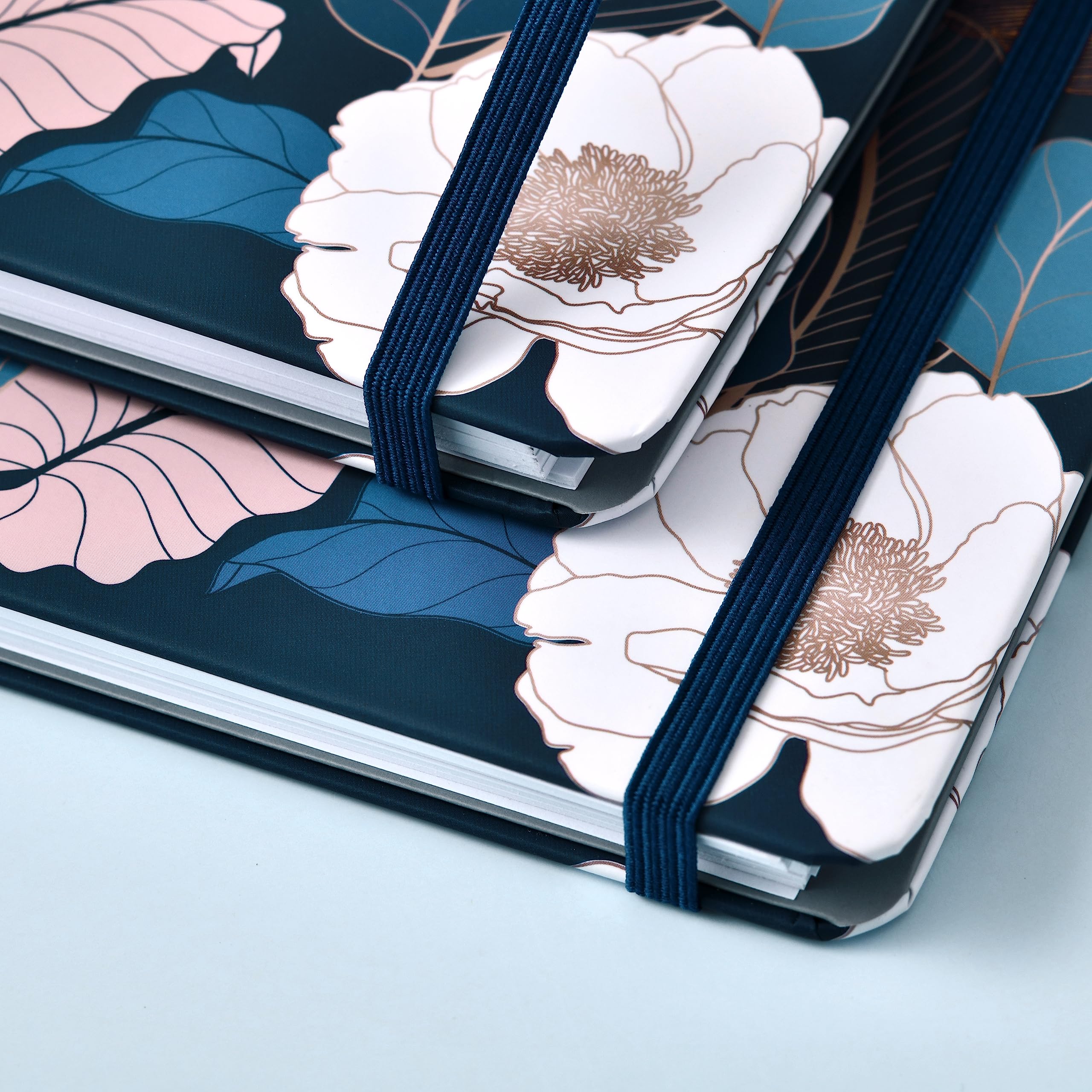 Spiral Journal/Notebook - Lined Journal with Back Pocket and Hardcover, 8.5" x 6.4", College Ruled Notebook/Journal, Premium Thick Paper, Strong Twin-Wire Binding, Perfect for School, Office & Home -