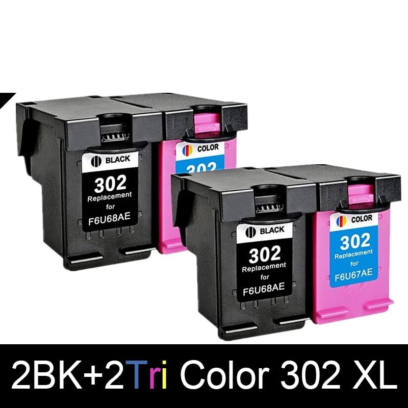 Shine-Tron OEM 302XL Replacement Cartridge Replacement for (for) H-P 302 HP302 XL Ink Cartridge for Desk-J-ET 1110 1111 1112 2130 2131 Printer Replacement