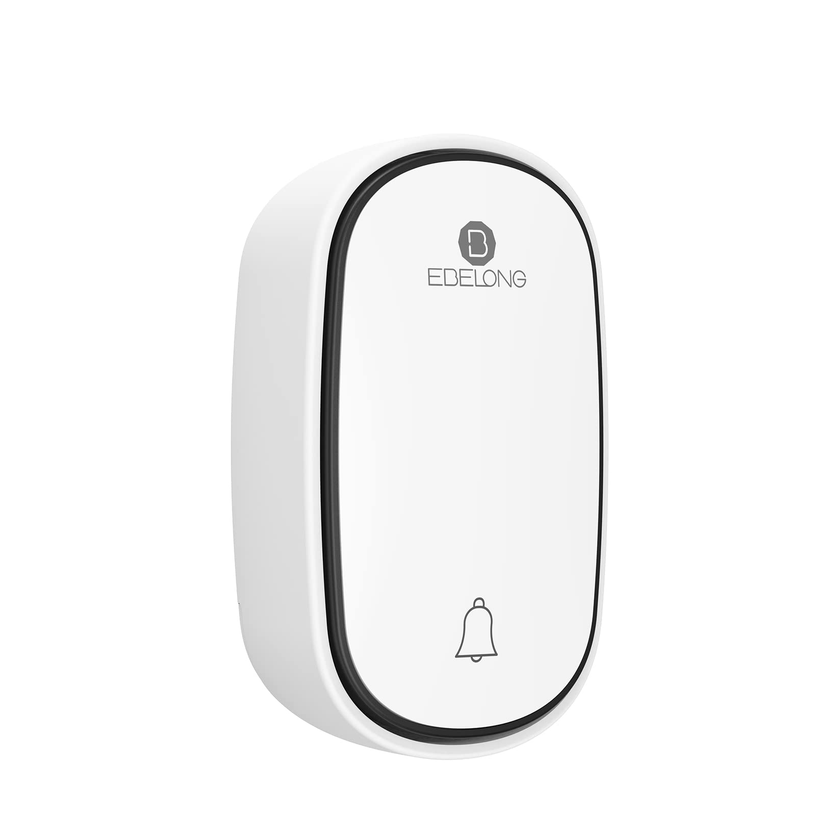 Wireless Doorbell,Self-Powered Wireless Doorbell,No battery required.IP67 waterproof rating. (White 1+2)