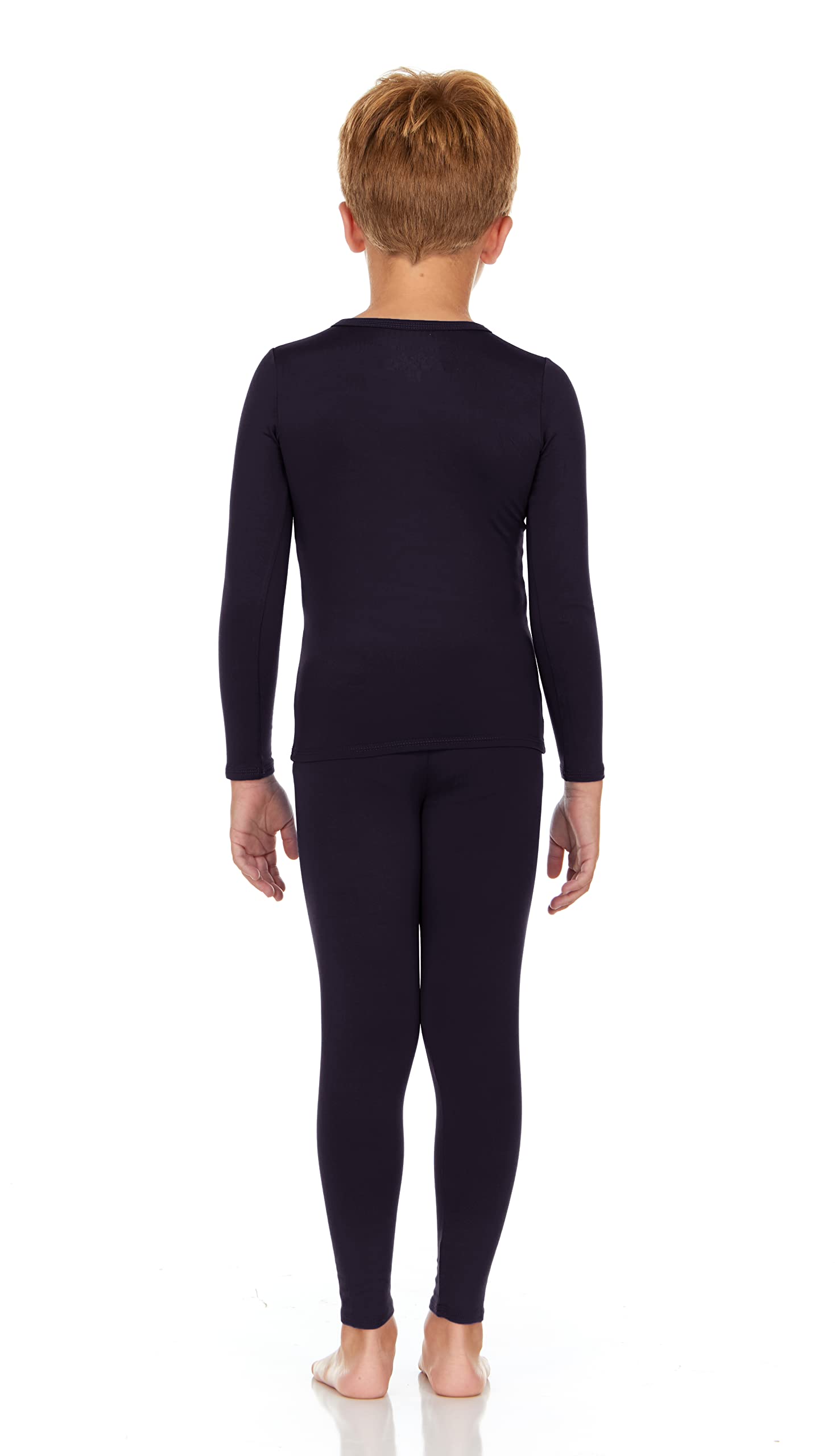 Thermajohn Thermal Underwear for Kids, Boys Thermal Underwear Set | Kids Base Layers for Skiing | Long Johns for Boys Kids, Navy, (XL)