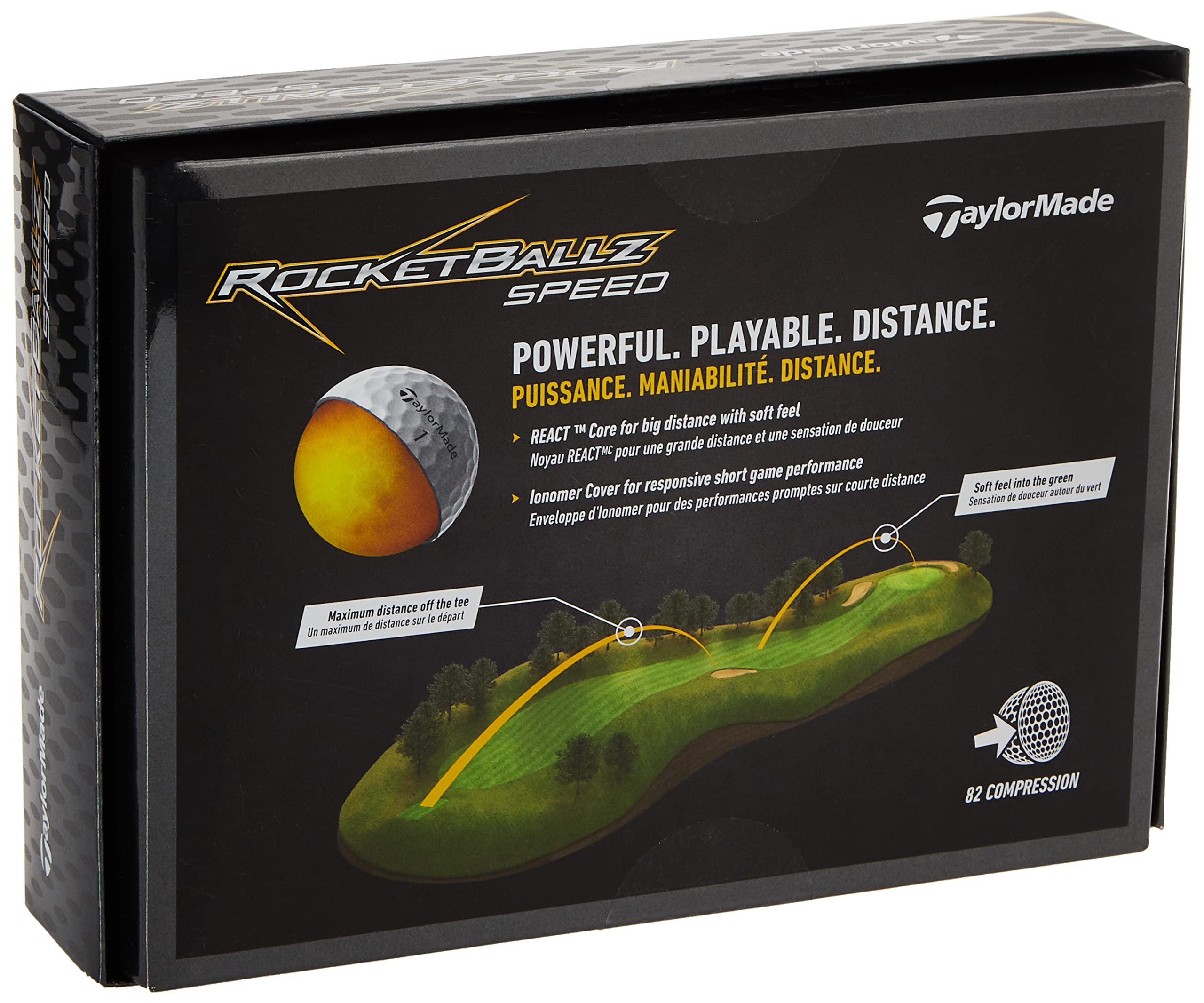 TaylorMade Rocketballz Speed Golf Balls (Two Dozen)