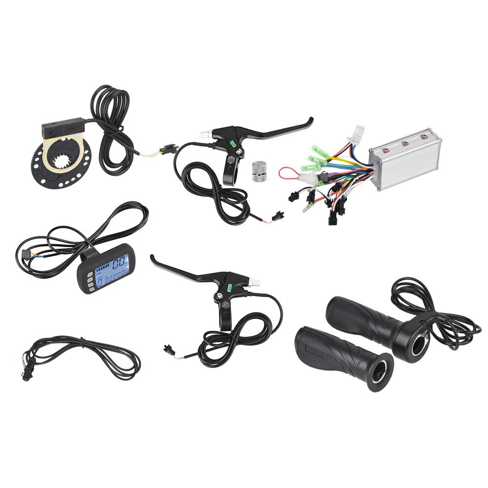 Tbest Motor Controller,24V/36V 250W/350W Brushless Motor Controller LCD Panel Kit for E Bike Electric Bike Scooter