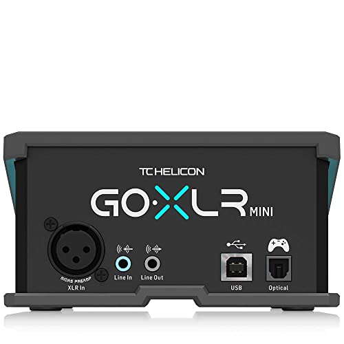 TC Helicon GoXLR MINI Online Broadcast Mixer with USB/Audio Interface and Midas Preamp, Officially Supported on Windows