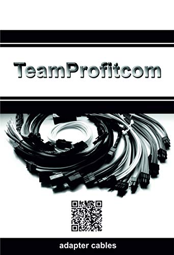 TeamProfitcom ATX 4 Pin Female to Motherboard CPU 8(4+4) Pin Male EPS 12V Converter Adapter Extension Cable Braided Sleeved for Power Supply 9 inches (2 Pack)