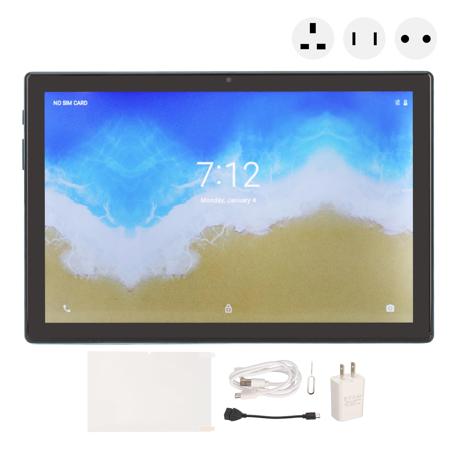 Topyond 10.1In Tablet,8GB RAM 128GB ROM,5800mAh Tablet with Octa Core CPU 5G WiFi 3200X1440 HD Display for Home or Oudoor(US 110-240V)