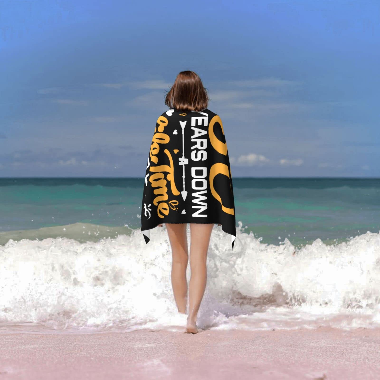 Zahika 50th Wedding Anniversary Beach Towel Absorbent Bathroom Towels Beach Towels Oversized Super β32x52 Inch