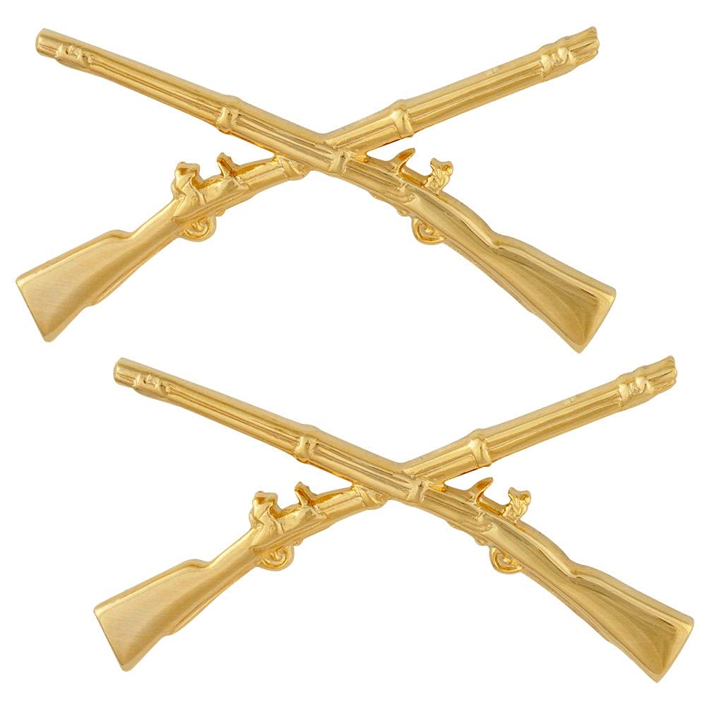 US Army Infantry Officer Insignia Pair
