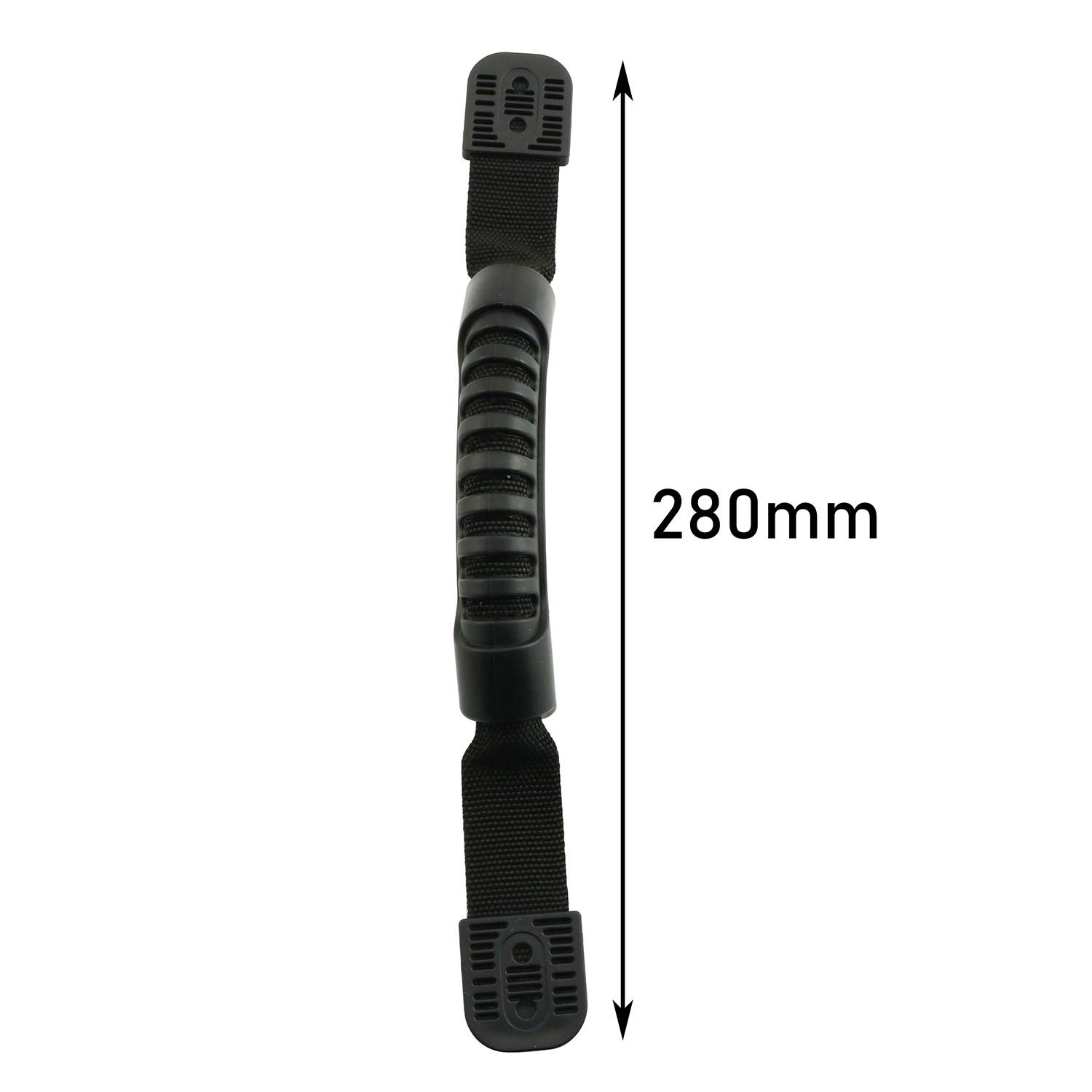 Tegg Kayak Carry Handles 2PCS Black Canoe Side Mount Carry Handles with Hardware Soft Grip Handle Durable Webbing for Kayaks Suitcase Luggage