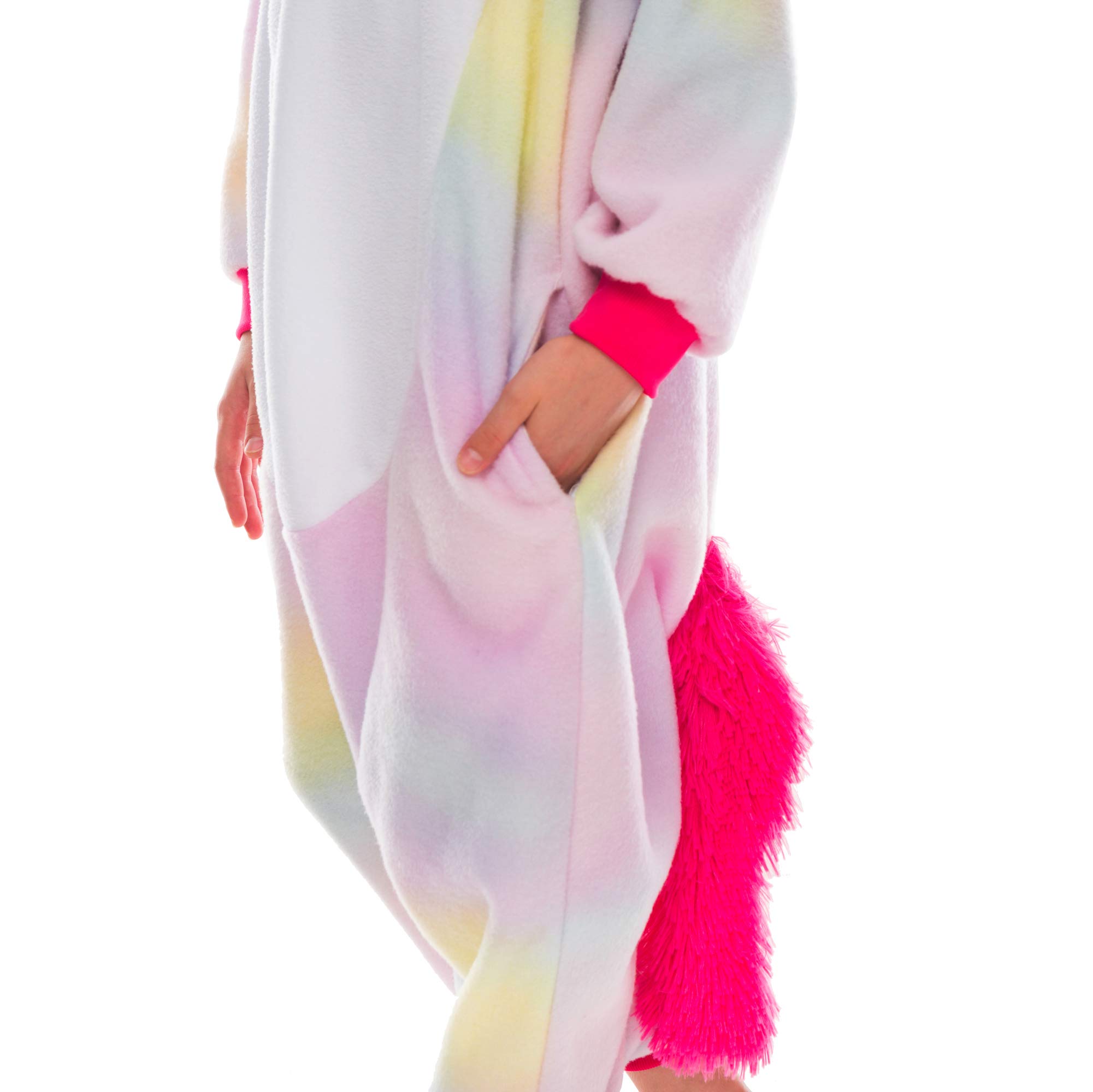 Spooktacular Creations Unisex Child Pajama Plush jumpsuit One Piece Unicorn Animal Costume (4-6 yr)