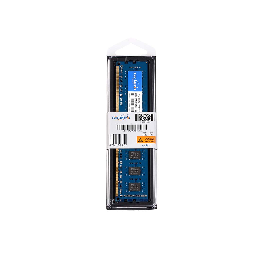 TECMIYO Ram 16GB Kit (4x4GB) DDR3 1333MHz 16GB PC3-10600/PC3 10600U Non ECC Unbuffered 1.5V CL9 2RX8 Dual Rank 240 Pin UDIMM Desktop Memory Ram Module (DDR3 4x4GB)