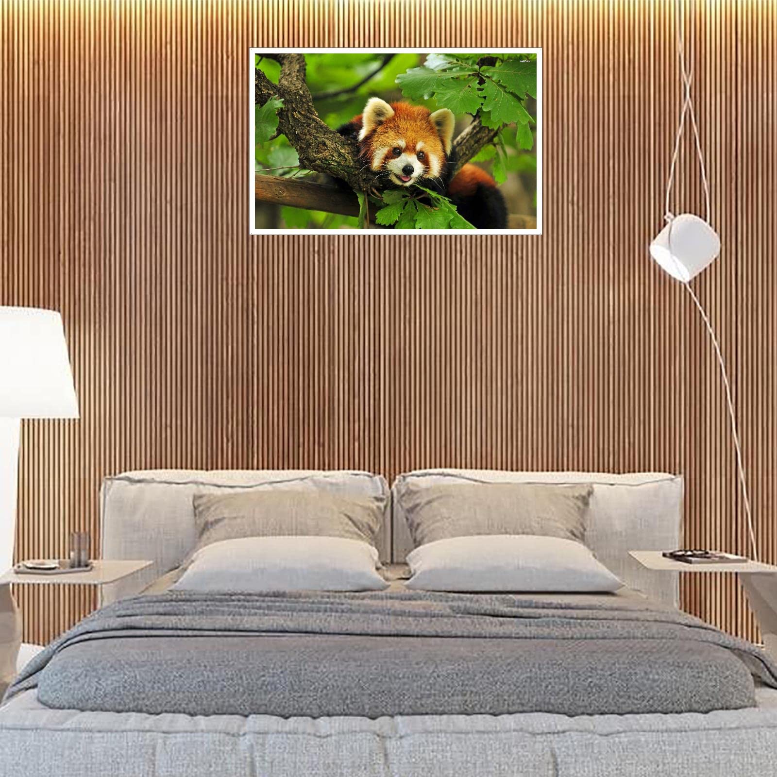 Ymqewq Red Panda Prints Wall Art Animal Canvas Pictures Photography Poster Print Kids Room Decor Unframed13 x8