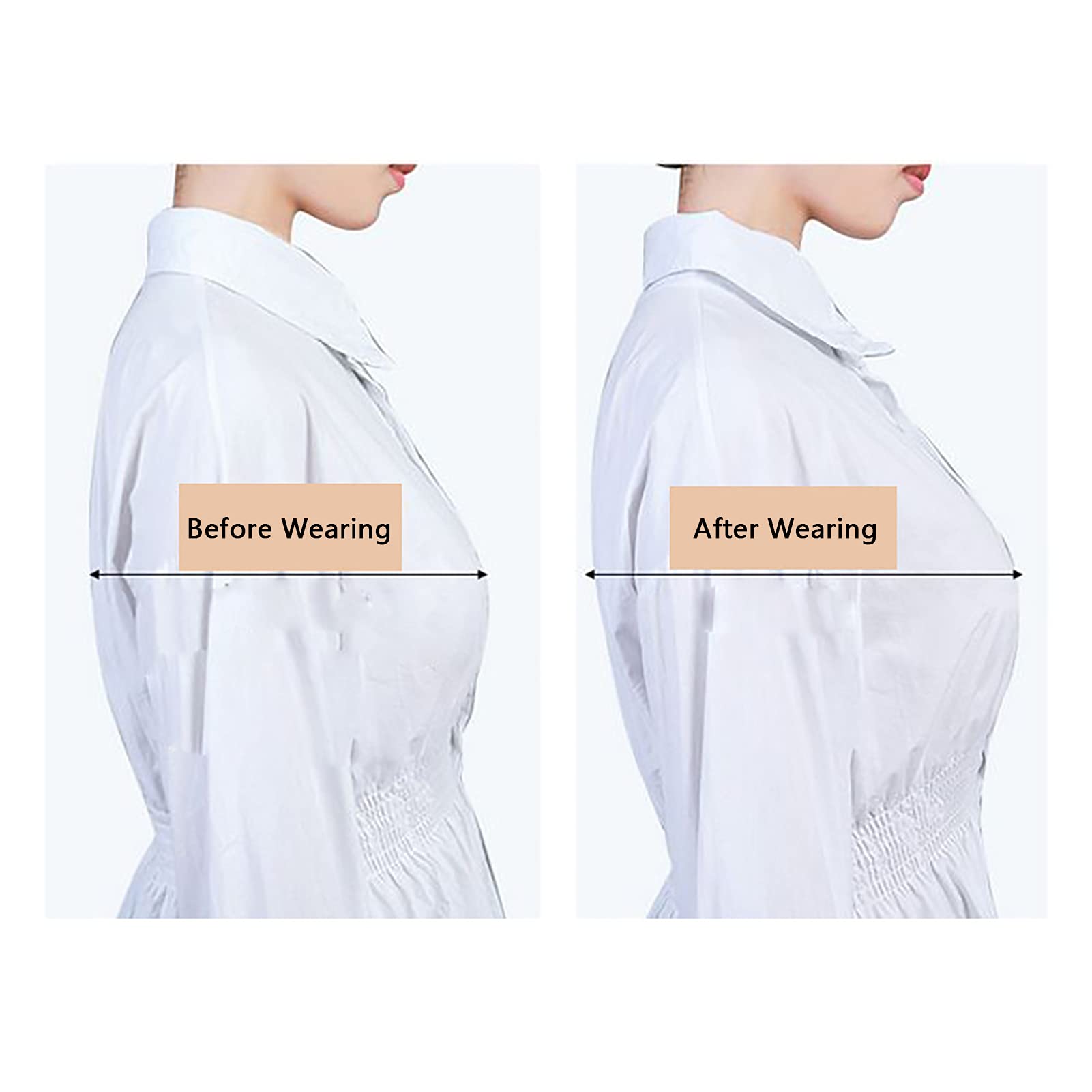 WRATX Triangular Concave-Bottom Silicone Prosthetic Breast Gland Bra Insert Fake Boob Bra Padding Fake Breast are Soft Touch Universal Confidence Booster 600g