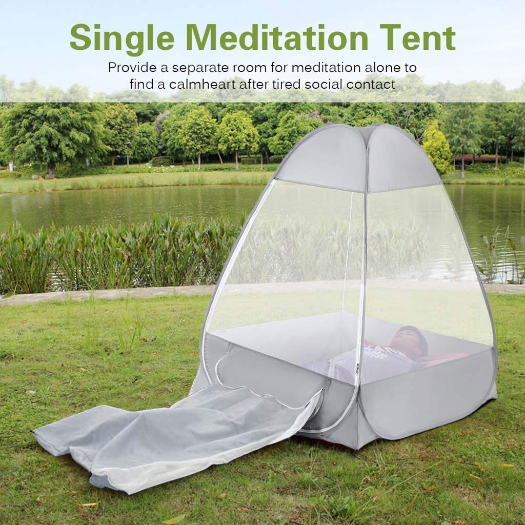 Tent Outdoor Mosquito Meditation Camping Tent Sitting in Detached Housing Cabin Quick Folding Camping Tent