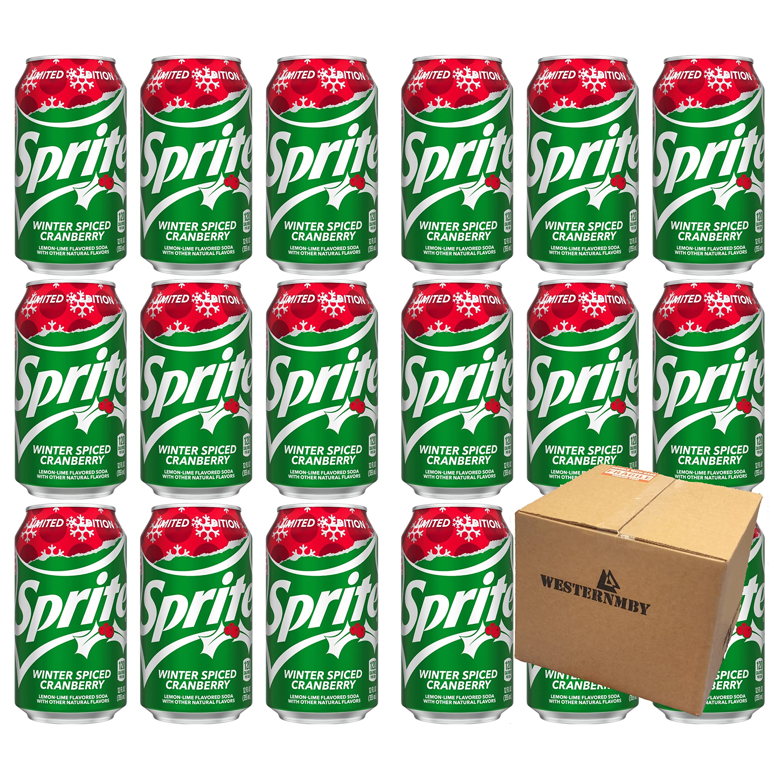 Sprite Cranberry Soda, 12 fl oz,18 cans