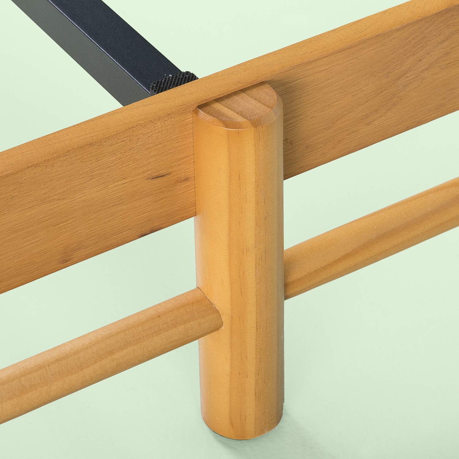 Zinus Newport Adjustable Wood Compack Bed Frame, Full to King