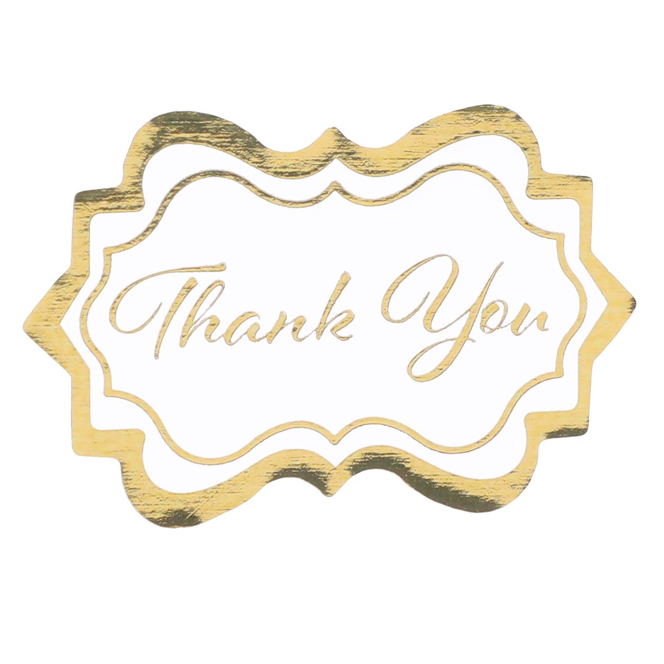 Thank You Stickers to Seal Envelopes (Gold Foil, 252 Stickers)