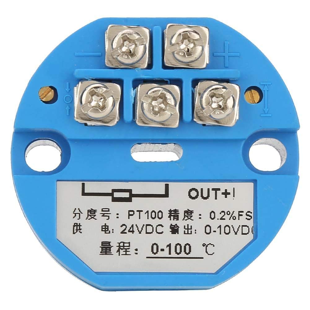 Temperature Sensor PT100 Temperature Transmitter Output 0-10V Good Sensitive PT100 Temperature Transmitter Module for Conversion of Resistance and Current
