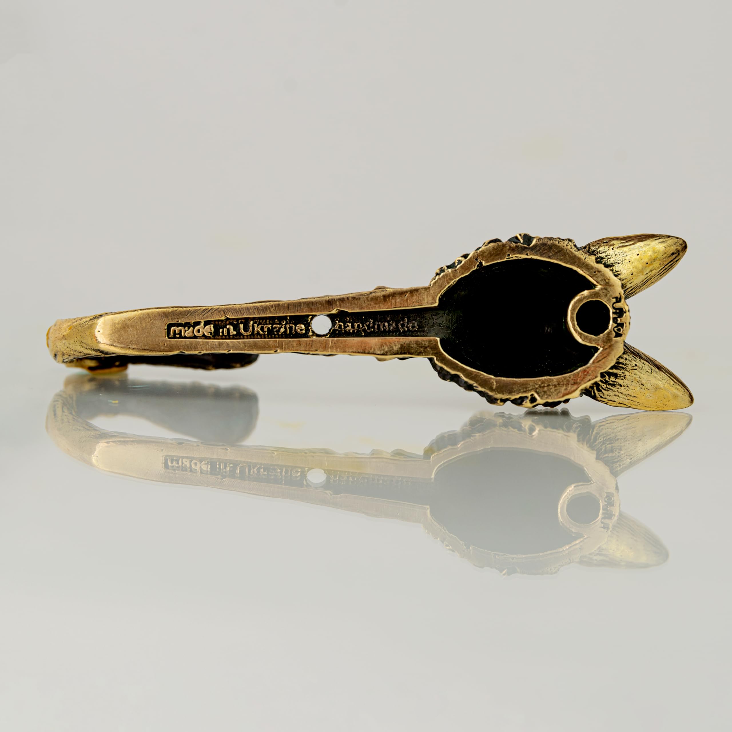 Solid Brass Fox Hook β Large Size, Handcrafted with Exquisite Fox Head Shape and Functional Tail.