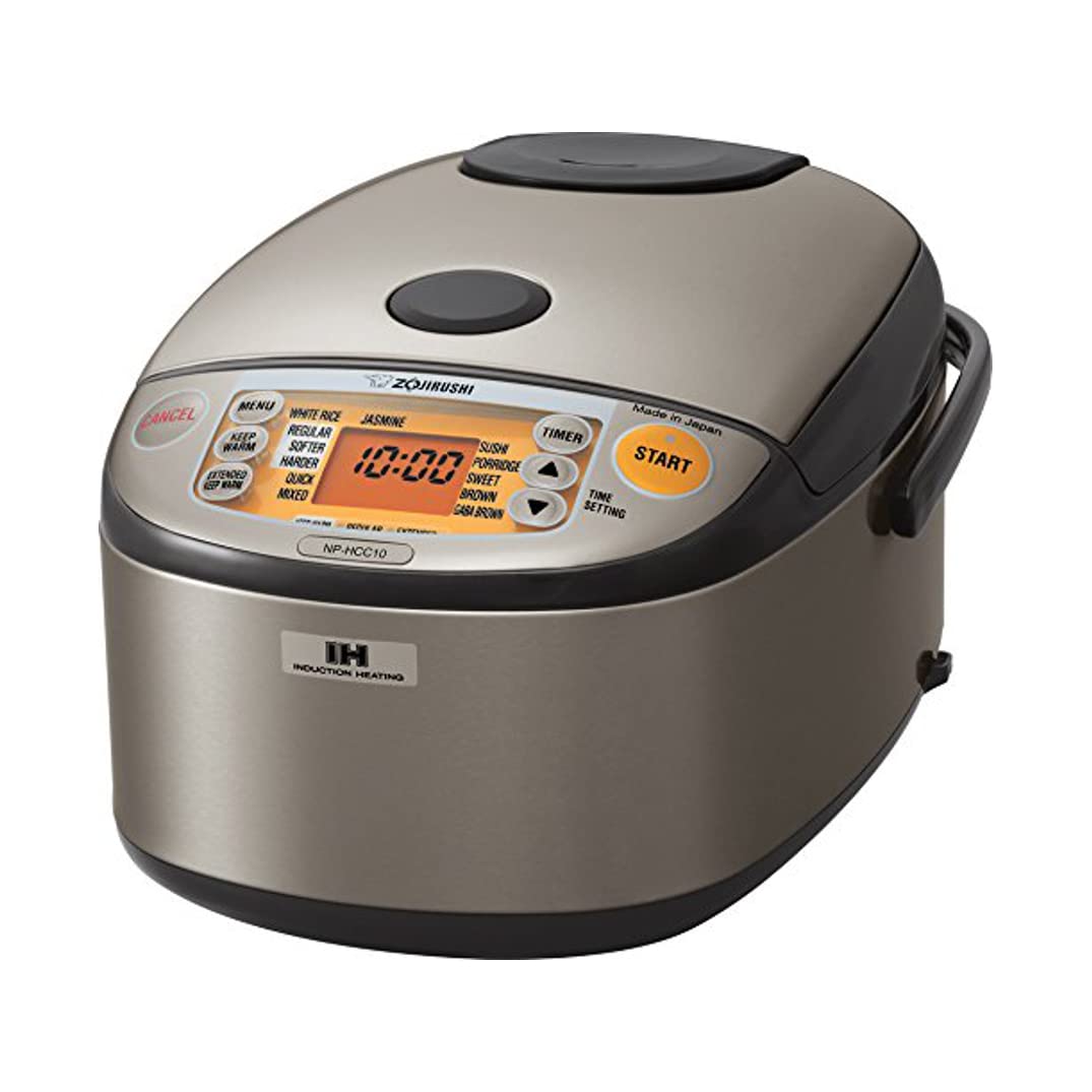 Zojirushi Induction Heating System Rice Cooker and Warmer Bundle with 9.5-inch Rice Washing Bowl and HDS Trading 2-Piece Silicone Spatula (3 Items)