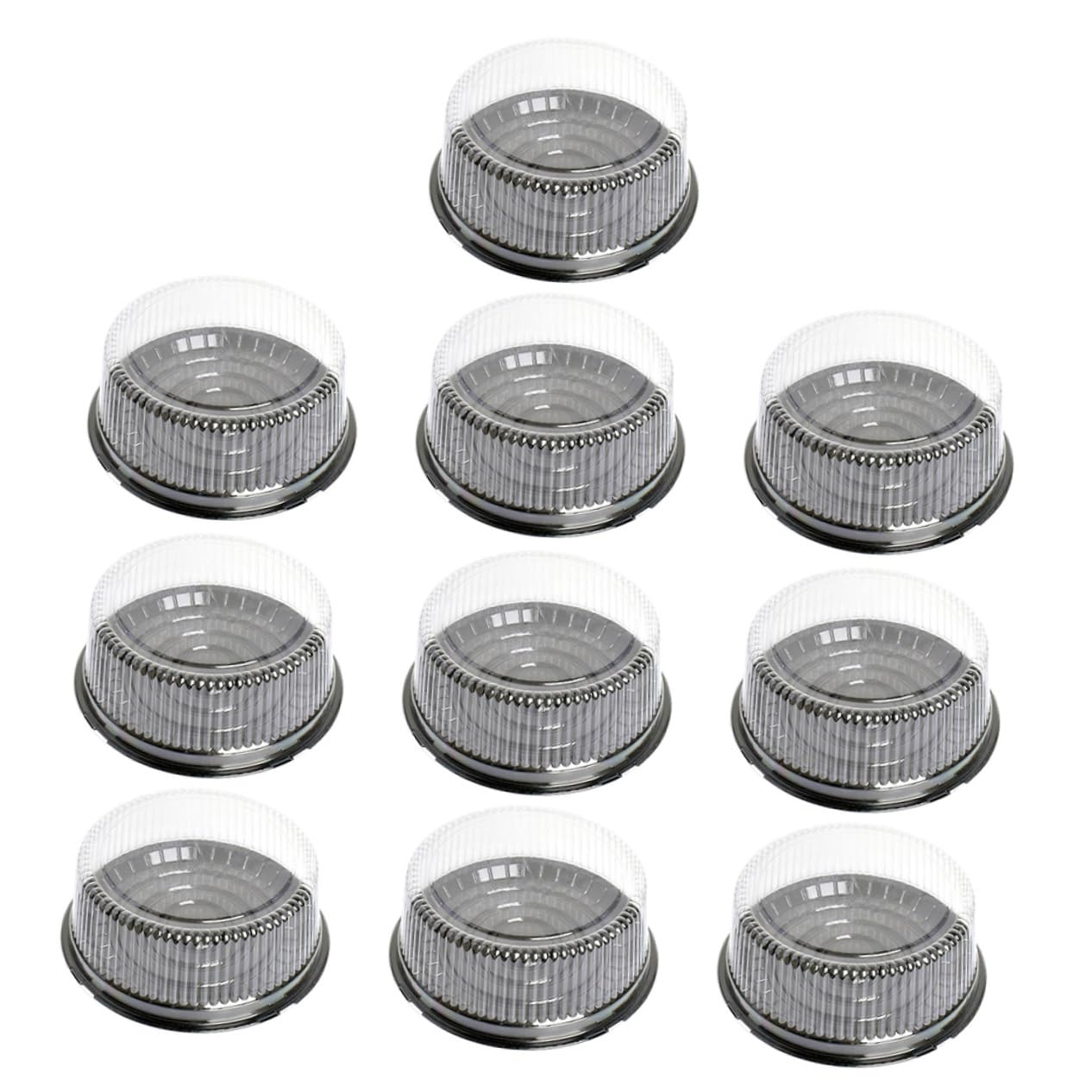 SOLUSTRE 10pcs Packing Box Cake Box Muffin Dome Cases Cake Container Take Out Cake Carrier Transparent Cake Clear Cake Carrier Cake Display Containers Strawberry Box Portable Child Plastic