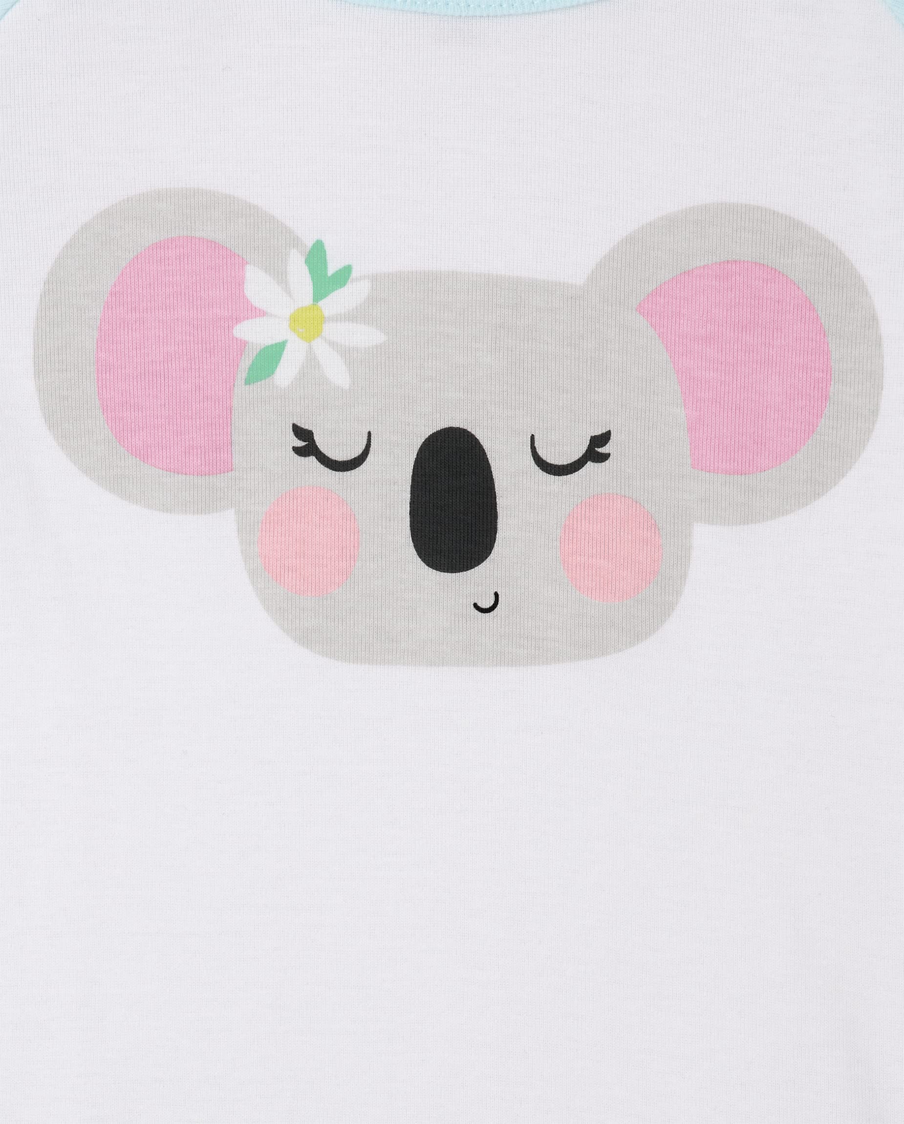 The Children's Place girls Long Sleeve Top and Pants Pajama Set Unicorn/Koala 2 pack Kids - PJ set 10