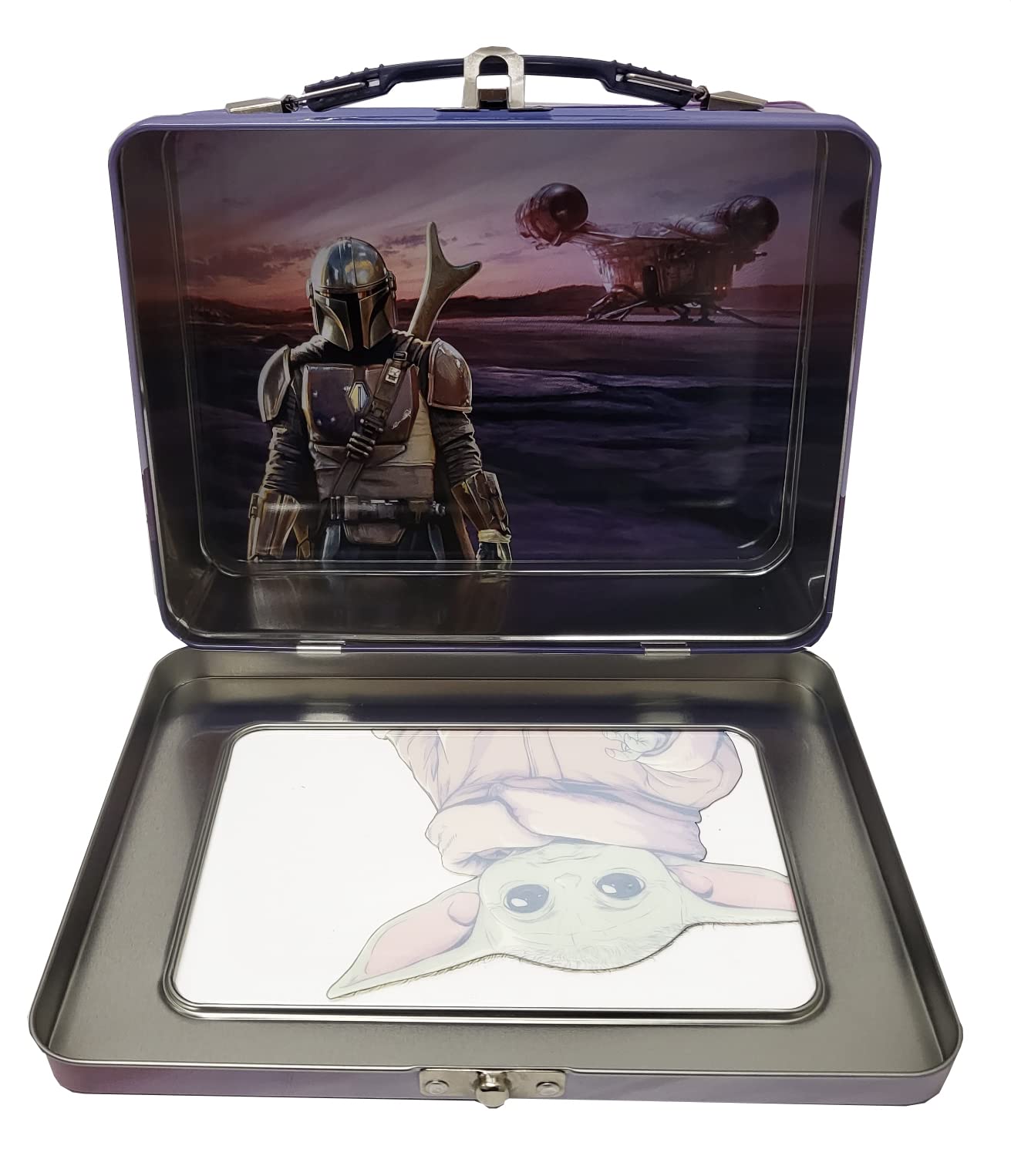 The Tin Box Company "The Child" Mandalorian Tin Lunchbox with Window