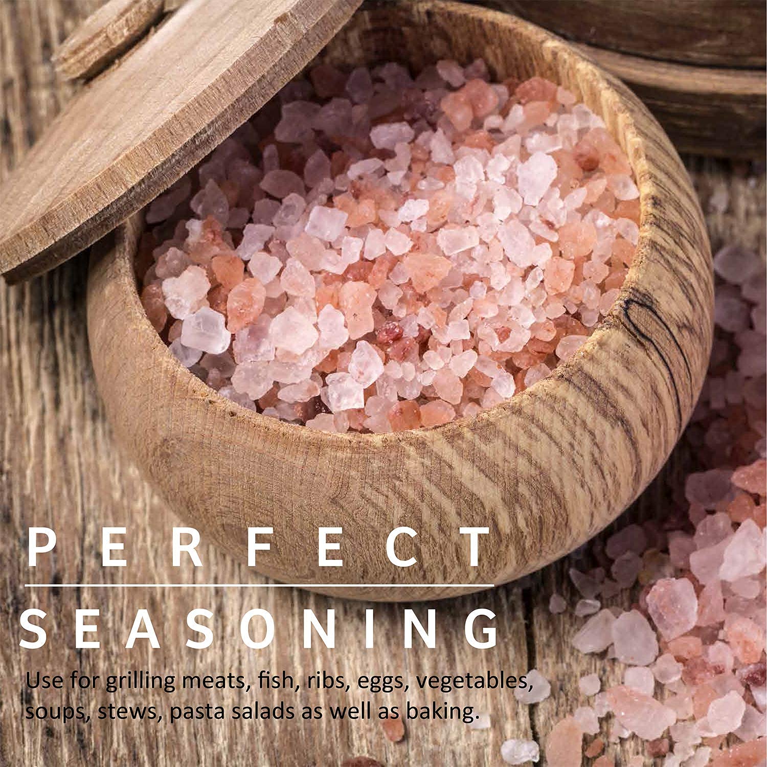 The Spice Lab Himalayan Salt - Coarse XL Grinder With Refill (30 oz) - Pink Himalayan Salt is Nutrient and Mineral Dense for Health - Gourmet Pure Crystal Kosher & Natural Certified