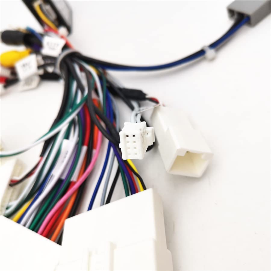 Stereo Radio 16-PIN Plug Power Cable Adapter Wiring Harness w/Canbus for Nissan